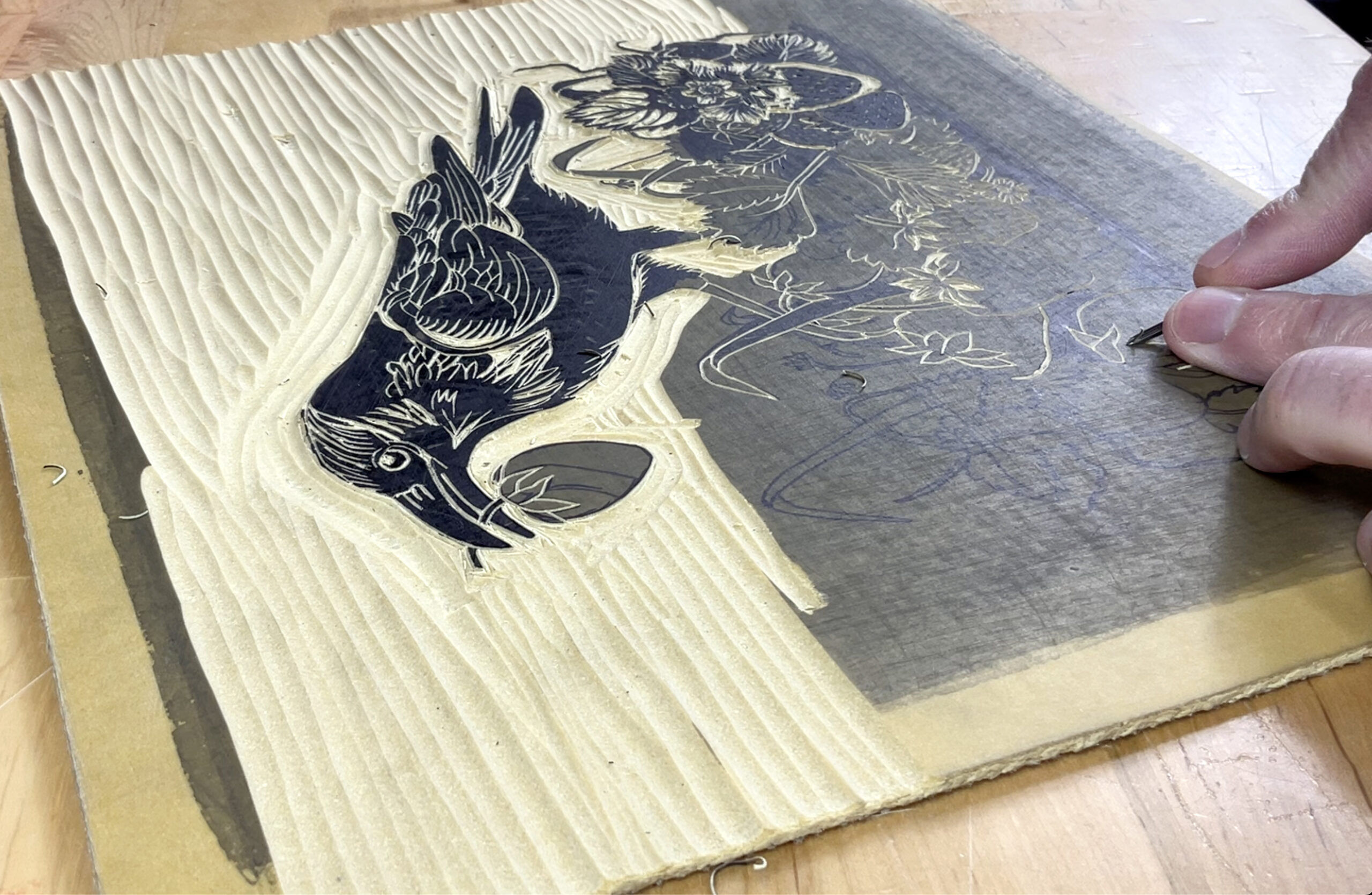 Transfer Drawing To Linoleum - Linocut Art Prints